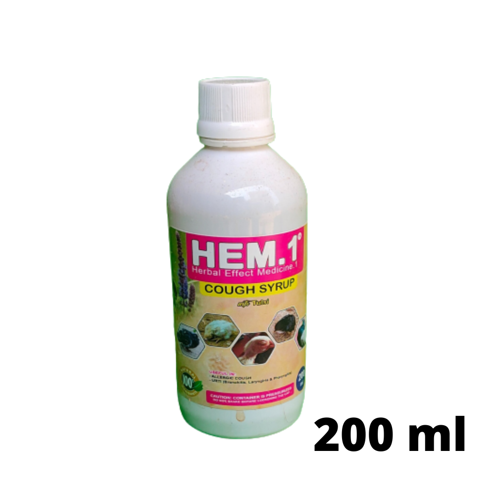 HEM.1 COUGH SYRUP 200ML - KRM Enterprises